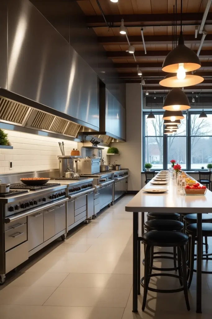 21 Inspiring Open Kitchen Restaurant Design for Small Family